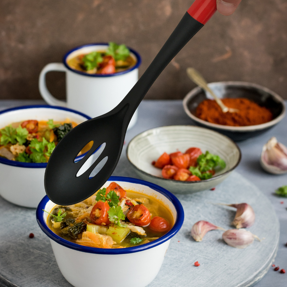 Utensil Set: Slotted Spoon & Spaghetti Server (2 Pack) – Prepara